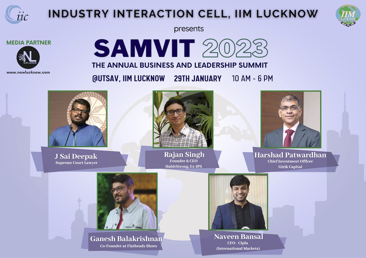 SAMVIT 2023 – IIM-L’S ANNUAL BUSINESS & LEADERSHIP SUMMIT ON SUNDAY ...
